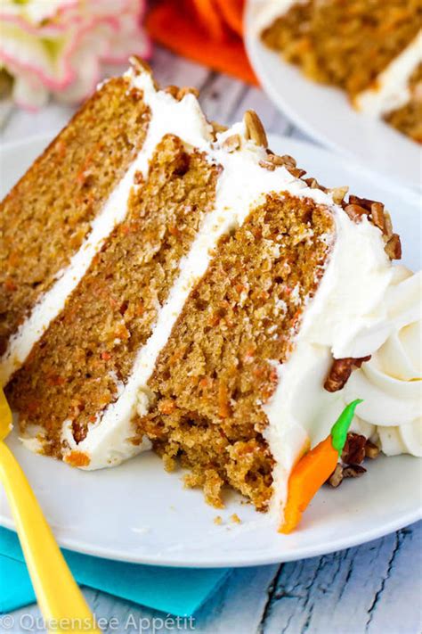 Perfect Carrot Cake With Cream Cheese Frosting Queenslee Appétit