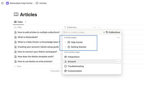 how to add articles to multiple collections notiondesk help center