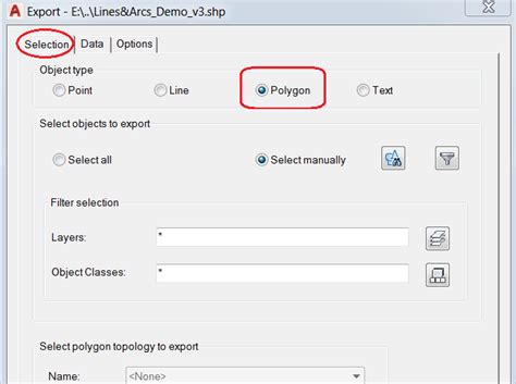 export to gis keep map object data keep arcs no shapefile