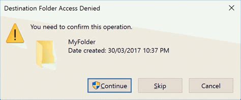 unable to create new folder in windows 10 coredast
