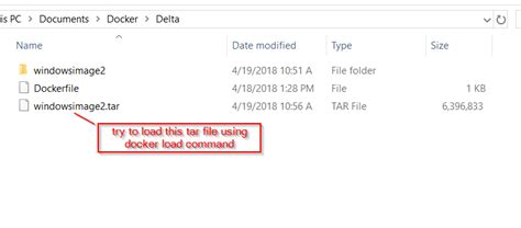 how to create docker image from tar file