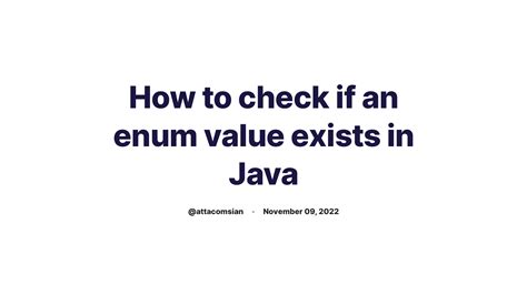 how to check if an enum value exists in java