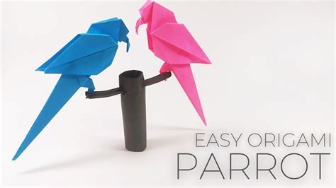 Origami Parrot How To Make A Paper Parrot Easy Paper Bird Cara