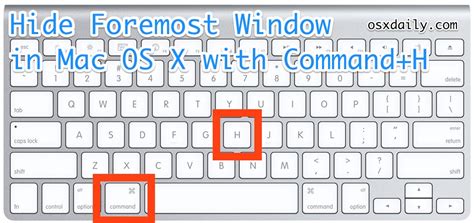 hide all windows on a mac with keyboard shortcuts