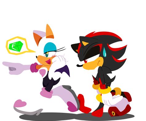 Shadow And Rouge Shadow And Rouge Shadow The Hedgehog Sonic Art