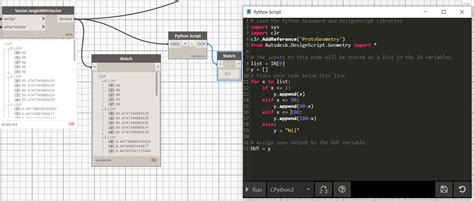 deal with lists and python nodes lists logic dynamo