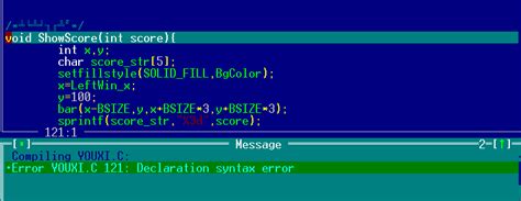 关于用turbo c 编译出现的 declaration syntax error 错误 （未解决） csdn博客