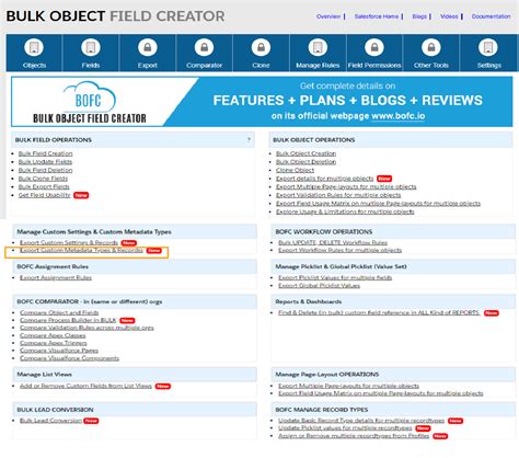 how to export custom metadata types in salesforce in few clicks bofc