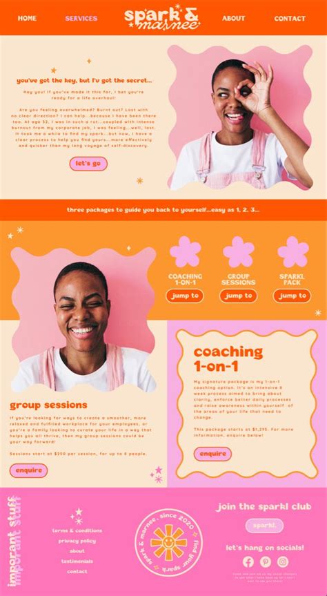Colourful Vibrant Website Design By The Wonderbrand Branding Website