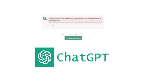 fix there was an error generating a response error on chatgpt