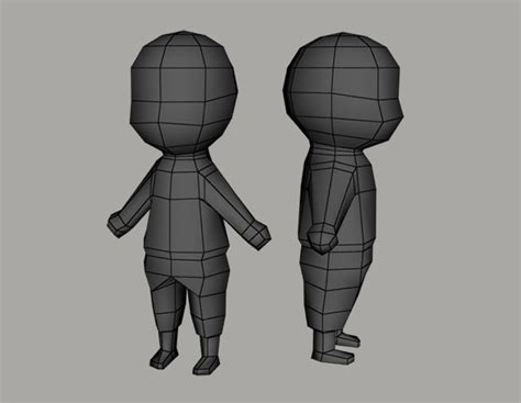low poly human character base low poly character low poly low poly