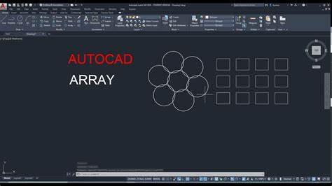 autocad tips and tricks array command youtube