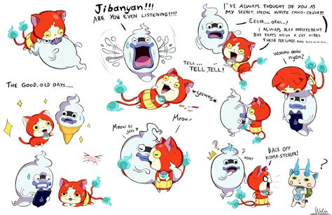 Whisper X Jibanyan Poses By Foxywolxy On Deviantart