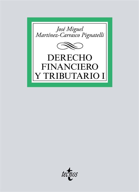 Derecho Financiero Y Tributario I Tecnos Editorial