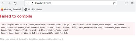 error node sass version 6 0 1 is incompatible with 4 0 0 · issue