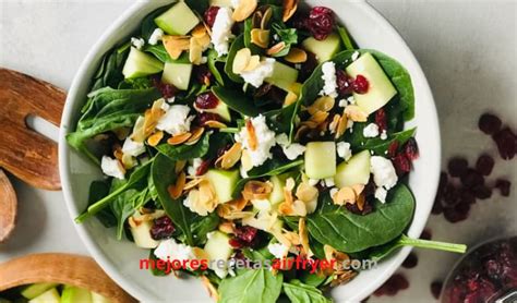 Ensalada De Espinacas Con Manzana Y Arándanos 2024