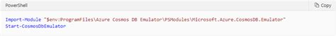 yaml trouble starting cosmos emulator from azure pipelines stack