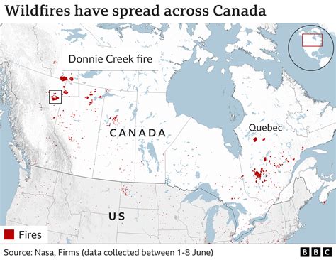 Canada Wildfires North America Air Quality Alerts In Maps And Images