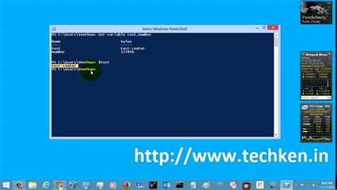 windows powershell tutorial how to create variables in
