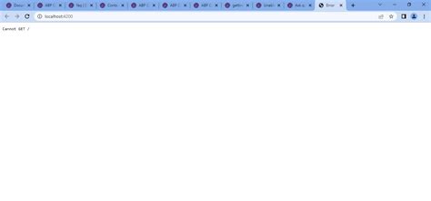 angular error unable to start client app cannot get 5188
