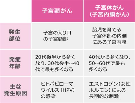 子宮にできるがんの種類（子宮体がん・子宮頸がん）【医師監修】 もっと知りたい子宮頸がん予防