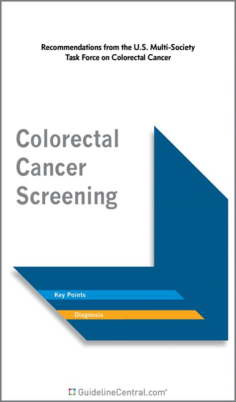 Colorectal Cancer Screening Guidelines Pocket Guide Guideline Central