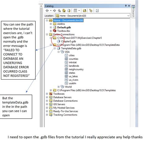 why i can open a gdb file in arcmap esri community