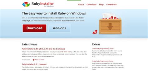 ahlan wa sahlan tutorial menginstall ruby di windows