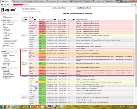 nagios snmp switch config server fault