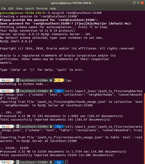 importing data from mongodb to mysql using python mysql