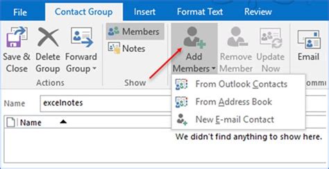 how to set up a distribution list in outlook excelnotes