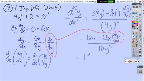 Implicit Differentiation 2nd Derivative Exponential And Log