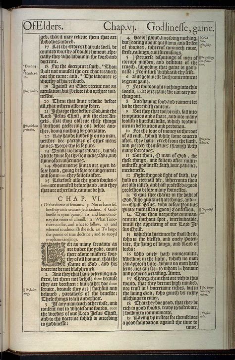 The First Epistle Of Paul The Apostle To Timothie Original 1611 Kjv