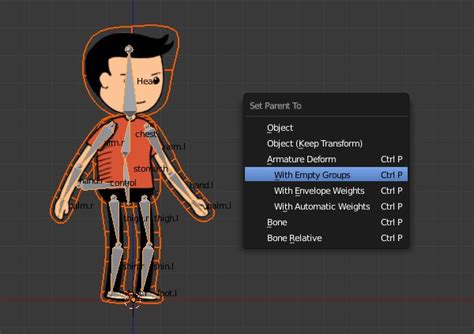 how to rig a 2d character in blender for cut out animation