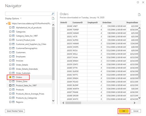 tutorial combine data from excel and an odata feed in power bi desktop