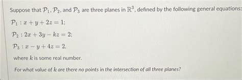 Suppose That P1 P2 And P3 Are Three Planes In R3