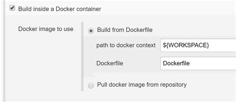 not able to use a dockerfile when using jenkins cloudbees docker custom