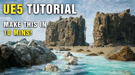unreal engine 5 beginner tutorial nordic beach environment youtube