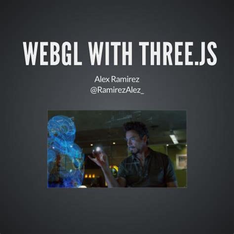 introduction to webgl with three js for 3d graphics