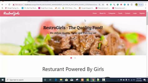 online restaurant management system in php with source code youtube