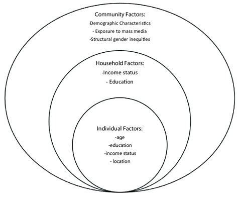 Social Ecological Model Adapted From Bronfenbrenners Ecological