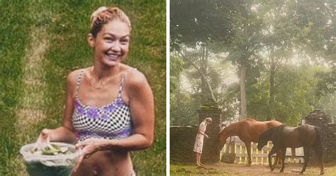 Gigi Hadid Puts Up Image Of Her Bikini Clad Self While Giving Rare