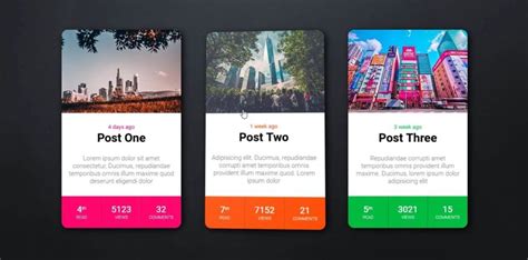 css 3d card design with rgb effect tutorial red stapler