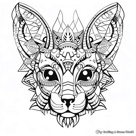 Cat Head Coloring Pages Free And Printable