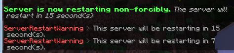 overview serverrestartwarning bukkit plugins