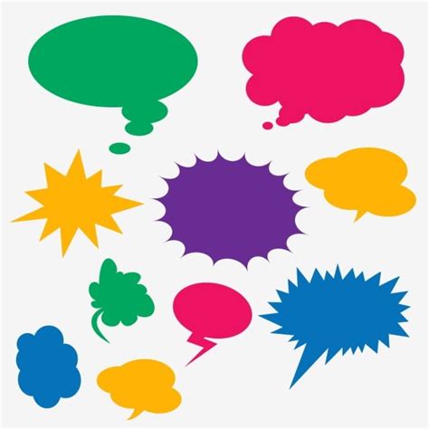 Colorful Conversation Bubble Png