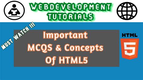 important html mcqs and concepts for placements youtube