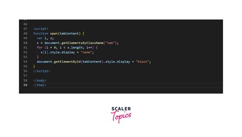 how to expand html section on click scaler topics