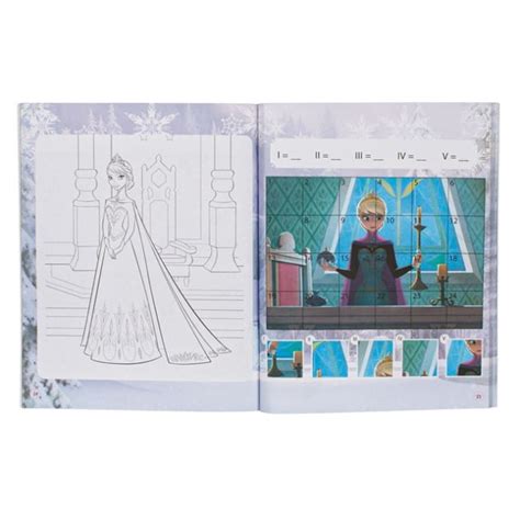Детска книга Frozen формат А4 със стикери и страници за оцветяване