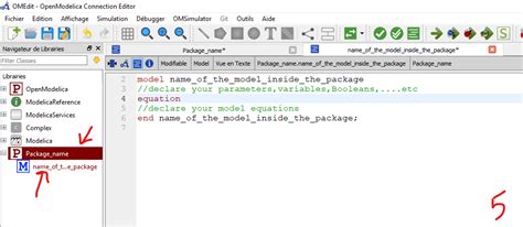 openmodelica create a package in modelica stack overflow